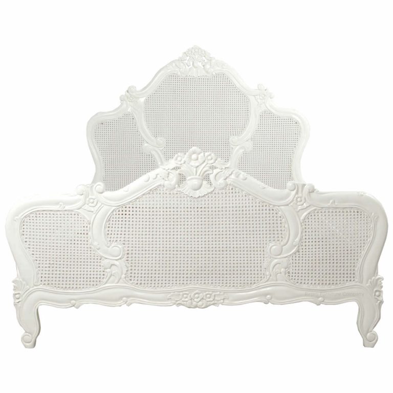 French Rococo Mahogany Bed - Repro Furniture Company